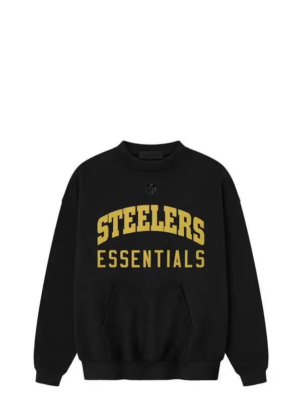 Fear Of God X Nfl Pittsburgh Steelers Sport Crewneck - Black