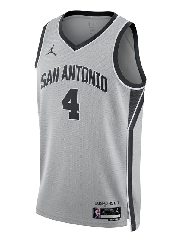 Nike De'aaron Fox San Antonio Spurs 2025/26 Statement Edition Swingman Jersey - Flat Silver