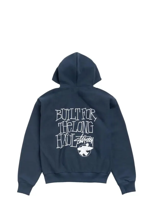 StÜssy Long Haul Zip Hoodie - Navy