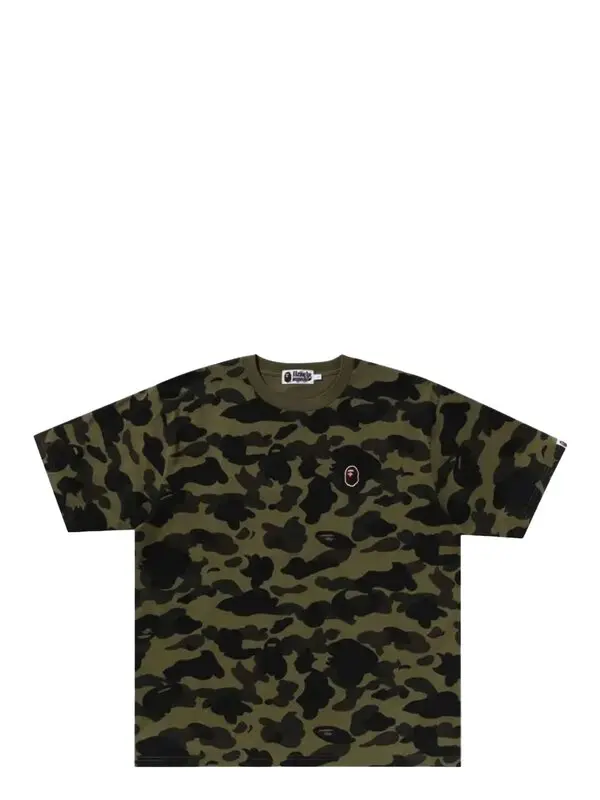 A BATHING APE 1st Camo One Point Tee - Green