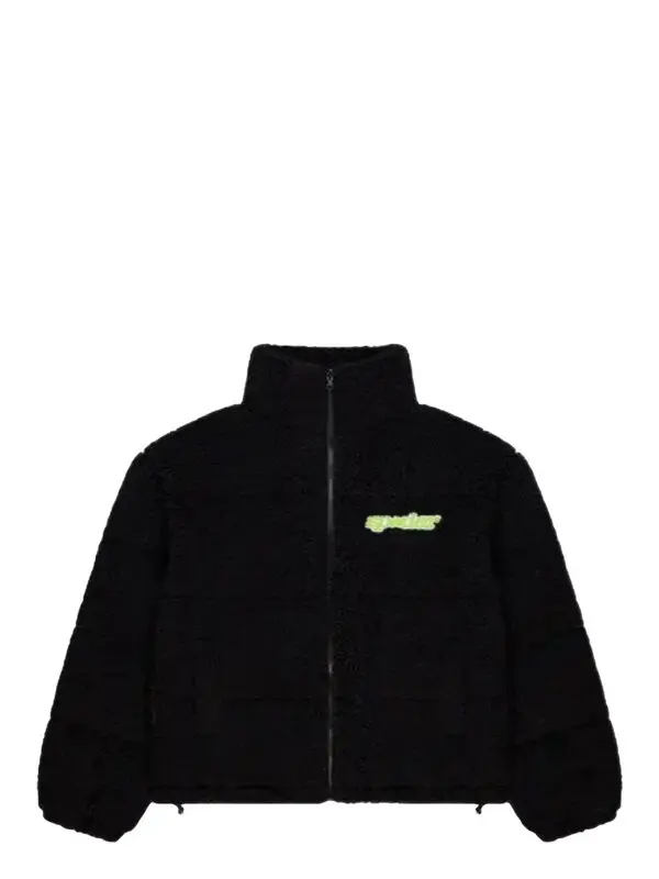 SP5DER Sherpa Puffer Jacket - Black