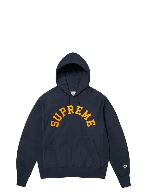 Supreme Champion Hooded Sweatshirt - Navy