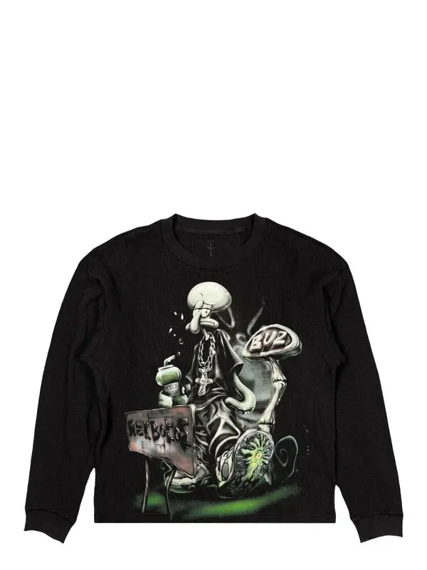 TRAVIS SCOTT X Spongebob Rock Bottom Thermal Long-sleeve - Black