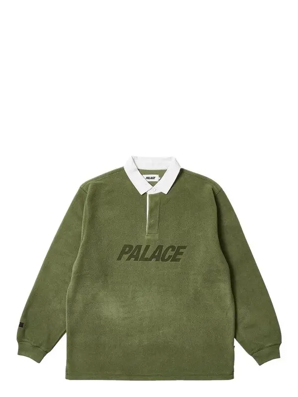 PALACE Fw23 Polartec Rugby Polo Shirt - Green