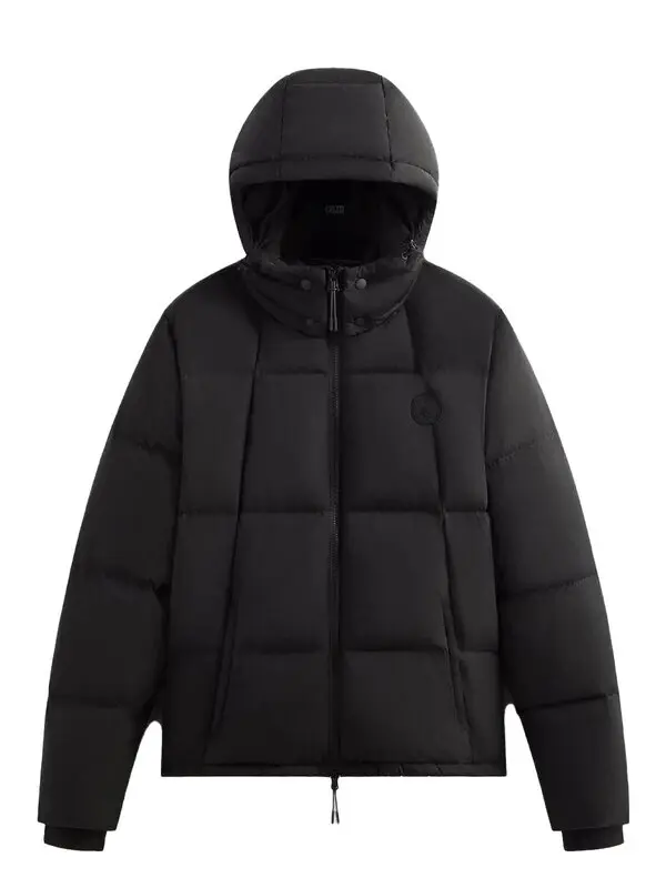 Kith Wrinkle Nylon Midi Puffer Jacket - Black