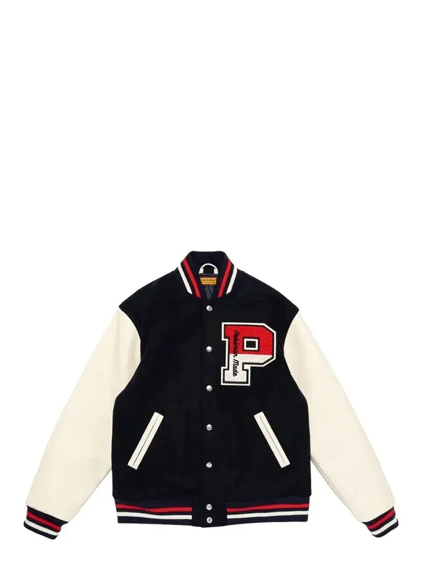 HUMAN MADE X Pokemon Pikachu Varsity Jacket - Navy