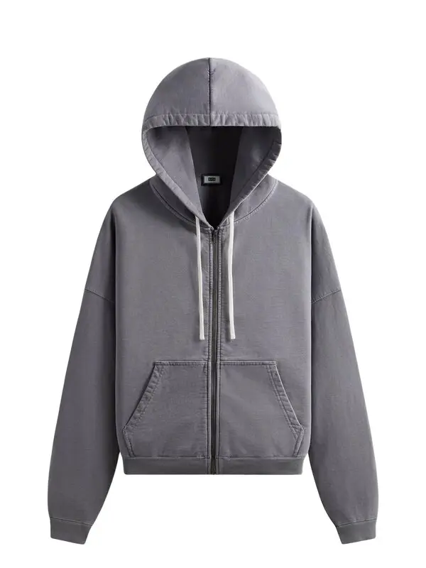 Kith Soft Brushed Terry Full Zip Hoodie - Influence