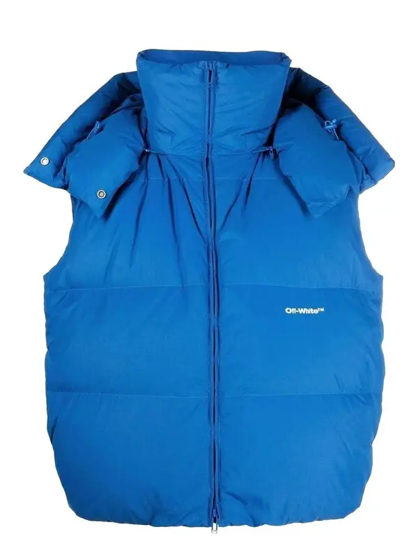 Off-White Bounce Down-feather Hooded Jacket - Blue