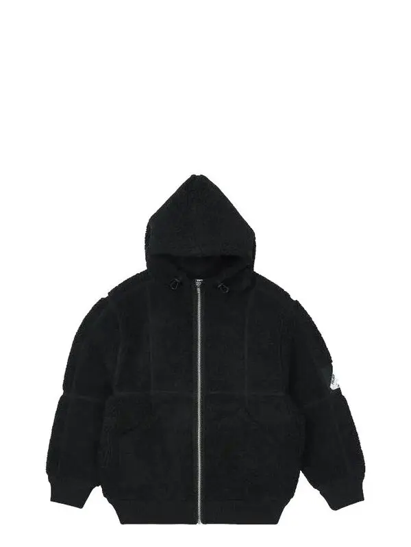 PALACE Sherpa Hooded Jacket - Black