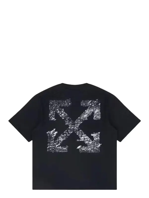 Off-White Paint Splatter Arrow Diag Fit T-shirt - Black