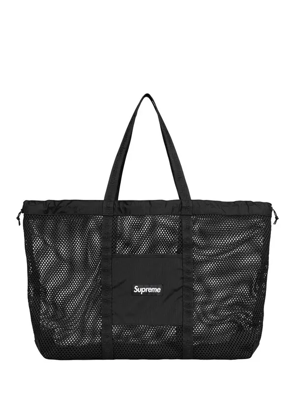 Supreme Mesh Tote Bag - Black