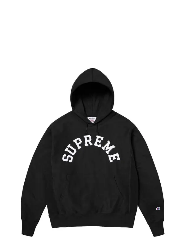 Supreme Champion Hooded Sweatshirt - Black