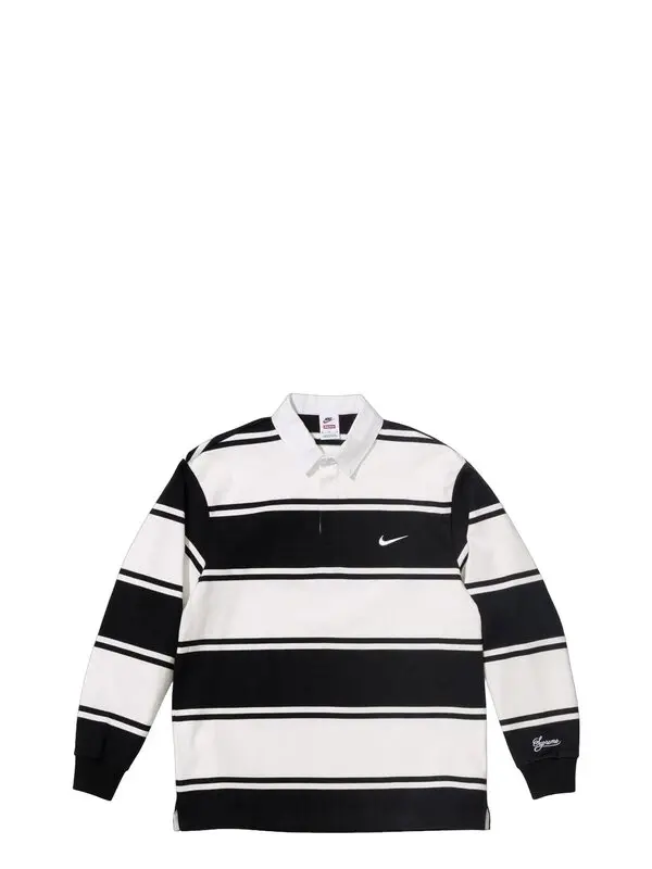 Supreme X Nike Stripe Rugby - Black