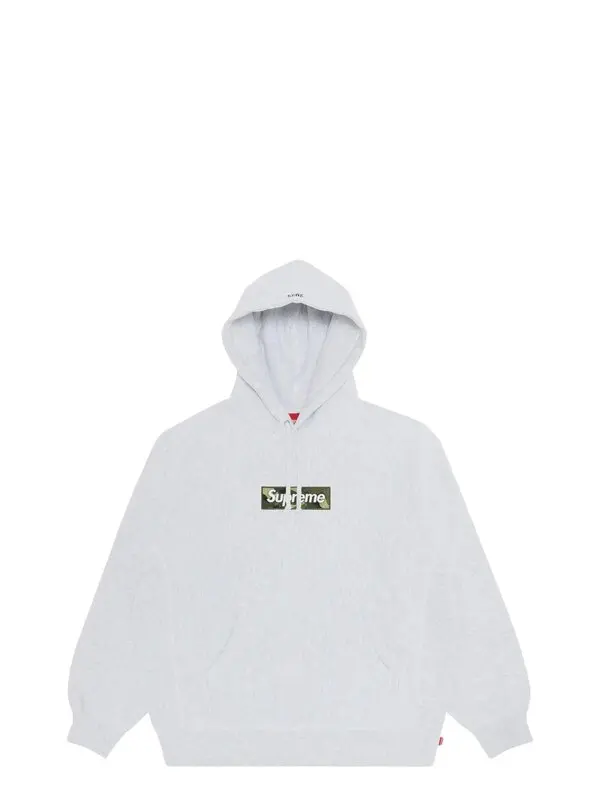 Supreme Box Logo Hooded Sweatshirt - Ash Grey