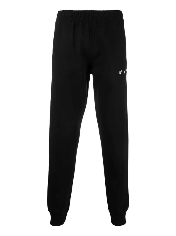 Off-White Hands Off Cotton Track Pants 'black - White