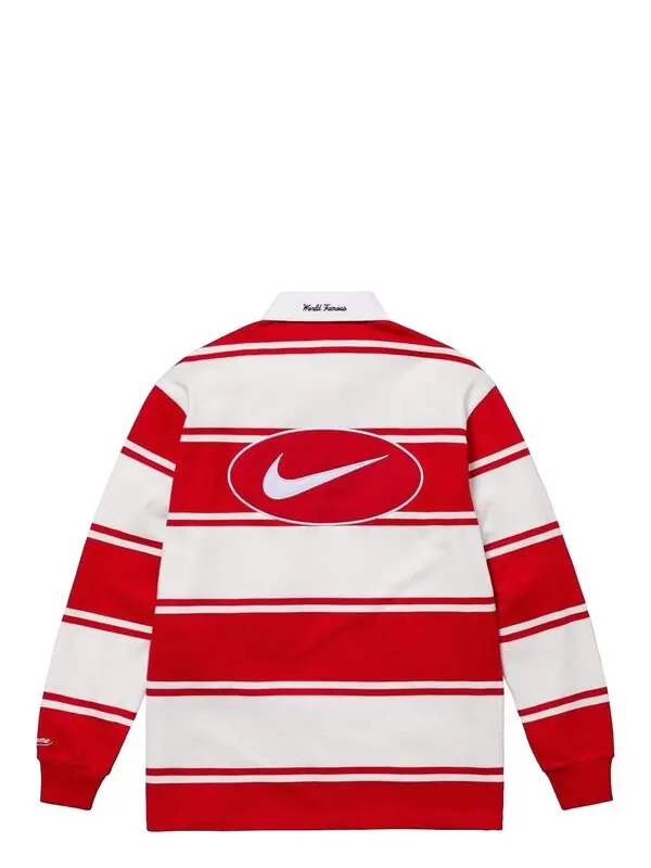 Supreme X Nike Stripe Rugby - Red