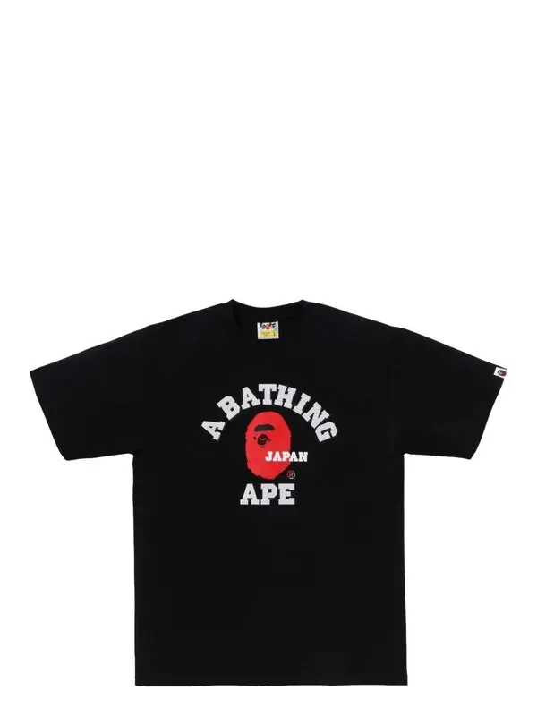 A BATHING APE Japan College Tee - Black