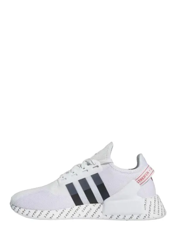Adidas Nmd_r1 V2 Japanese Print Sneakers - Cloud White/core Black/red