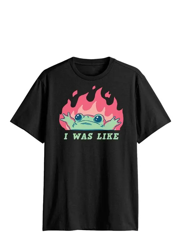LOST GODS I Was Like Frog On Fire Short Sleeve Graphic T-shirt - Black