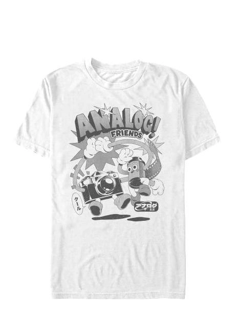LOST GODS Animated Analog Friends Short Sleeve Graphic T-shirt - White