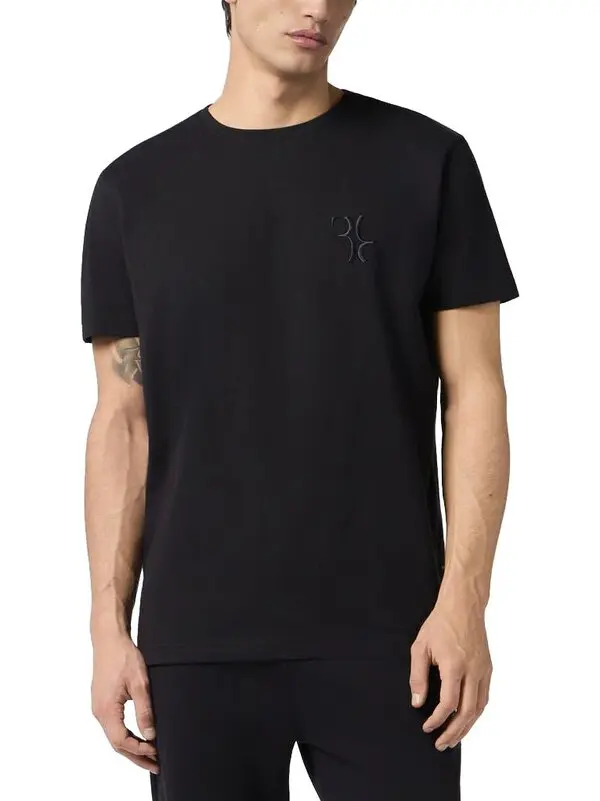 BILLIONAIRE Round Neck T-shirt Baroque - Black