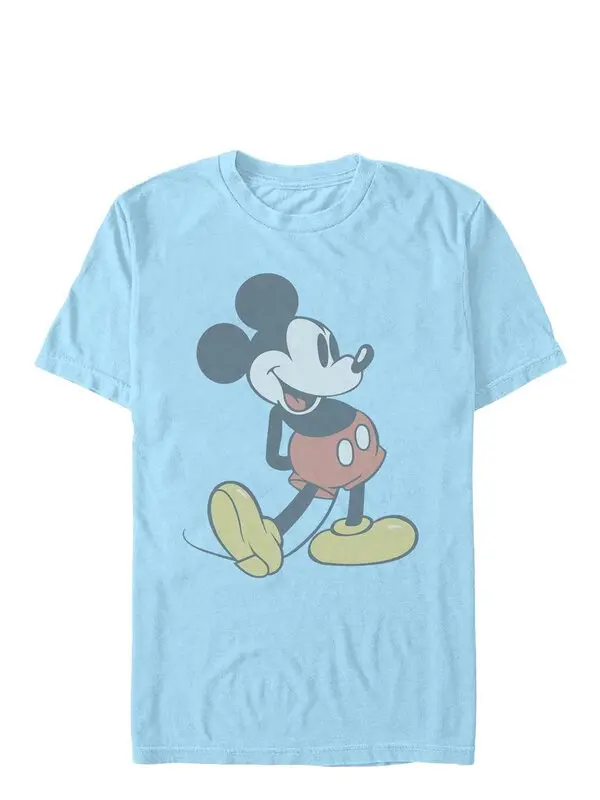 MICKEY & FRIENDS Giant Icon Short Sleeve Graphic T-shirt - Light Blue