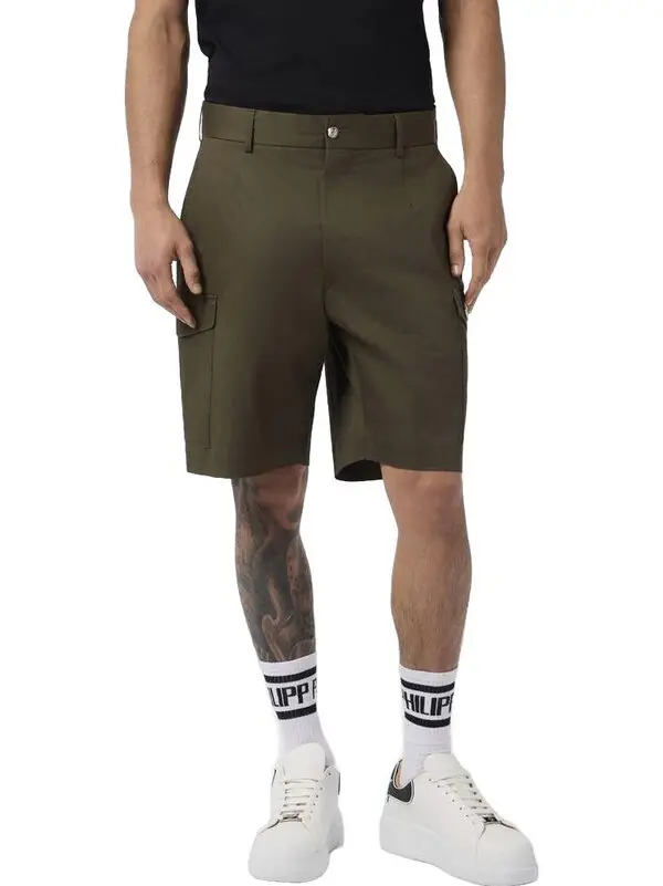Philipp Plein Cargo Shorts - Green