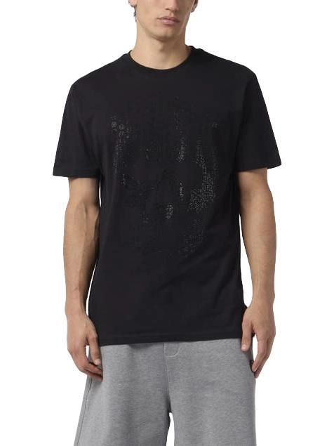 Philipp Plein Round Neck T-shirt Skull Strass Skull Strass - Black/black