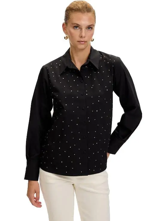 EXQUISE Jamie Plaid Shirt - Black