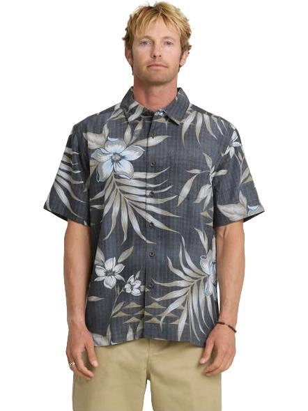 QUIKSILVER WATERMAN Palapa Floral Shirt - Phantom