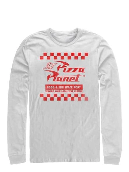 TOY STORY Pizza Planet Uniform Long Sleeve Graphic T-shirt - White