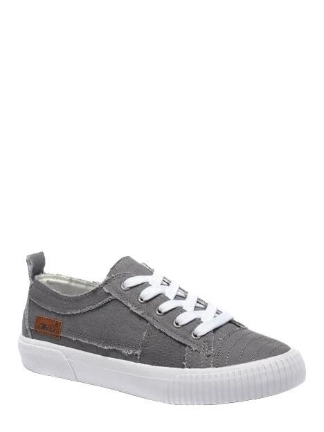 TECS Canvas Lace-up Casual Sneakers - Grey