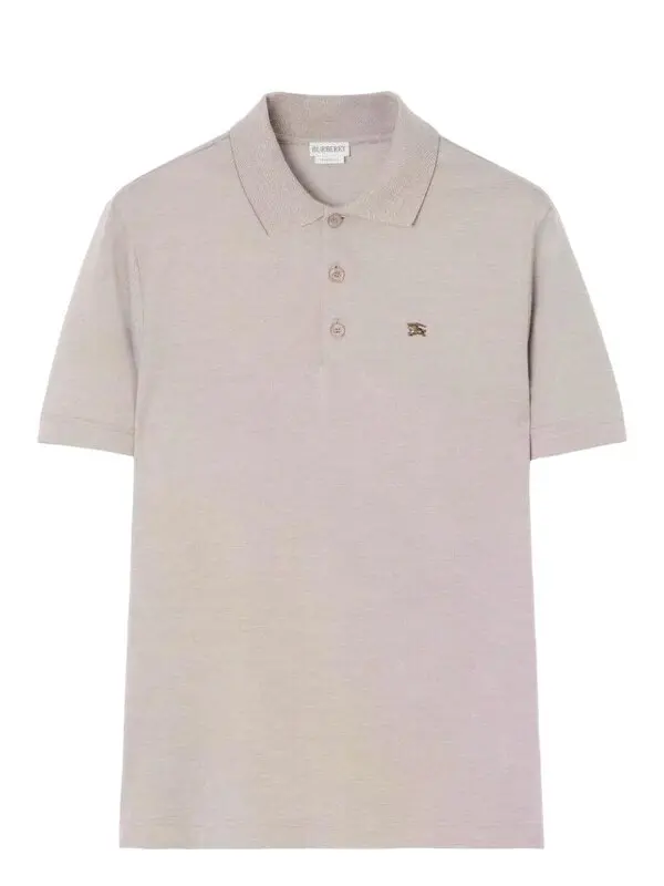 Burberry Metal Knight Cotton Polo Shirt - Grey