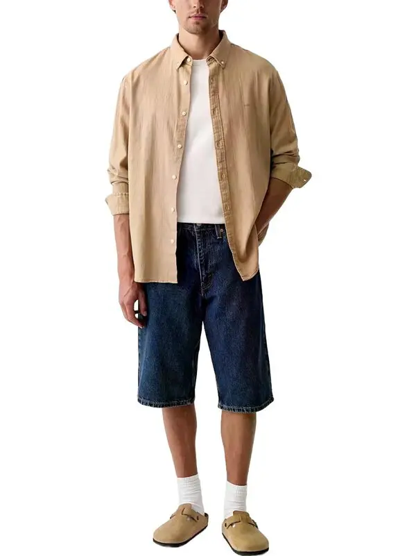 LEVI'S 470 Logo-patch Denim Shorts - Blue