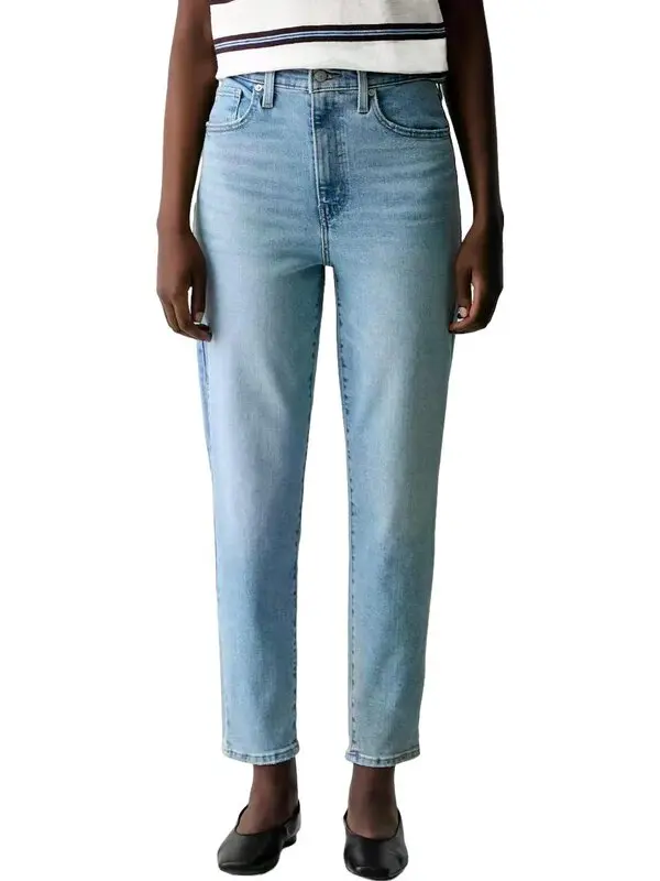LEVI'S High-waisted Tapered Jeans - Blue