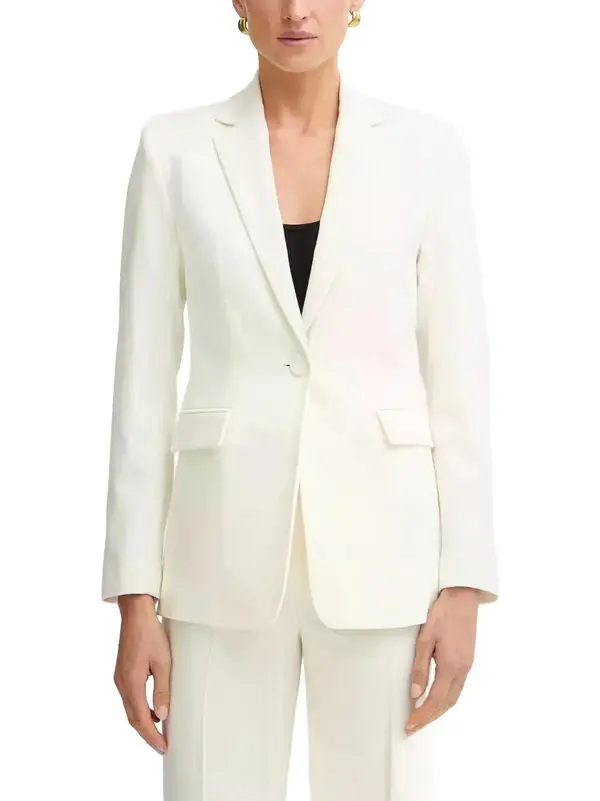 MORGAN Vcurl.f Single-breasted Notched-lapel Blazer - Neutrals