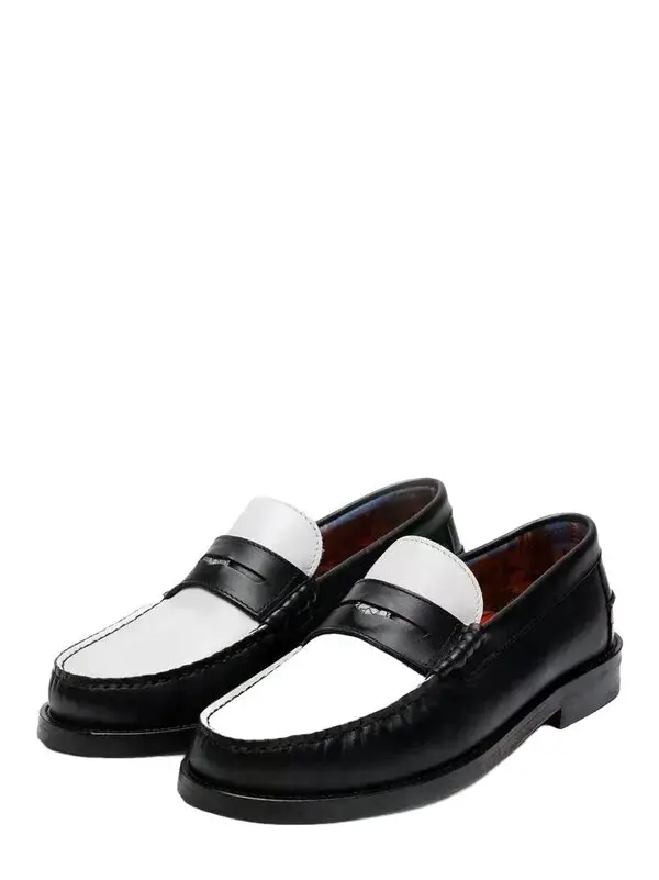 NAKED WOLFE Riviera Calf Leather Loafers - Black