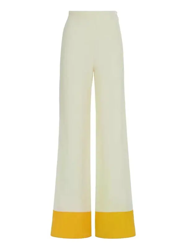 TALLER MARMO Marlene Corniche High-waist Trousers - Neutrals