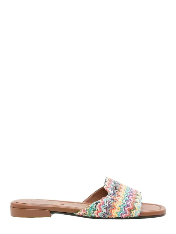 JIMMY CHOO Dina Woven Sandals - Neutrals