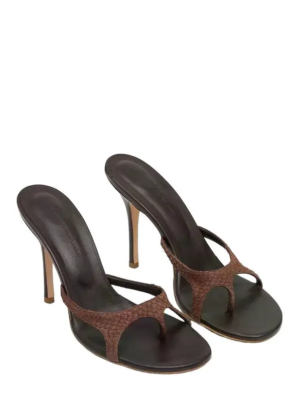 Christopher Esber Alocasia Heeled Sandals - Brown