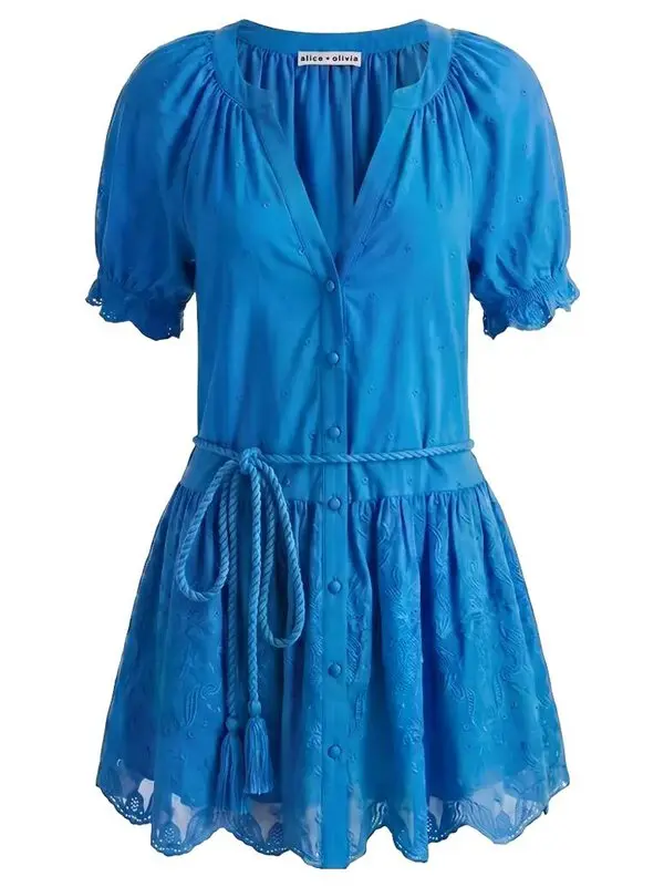 Alice + Olivia Thalia Mini Dress - Blue
