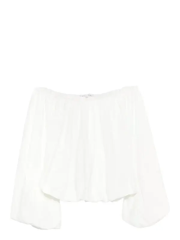 Dorothee Schumacher Off-shoulder Puff-sleeve Top - White