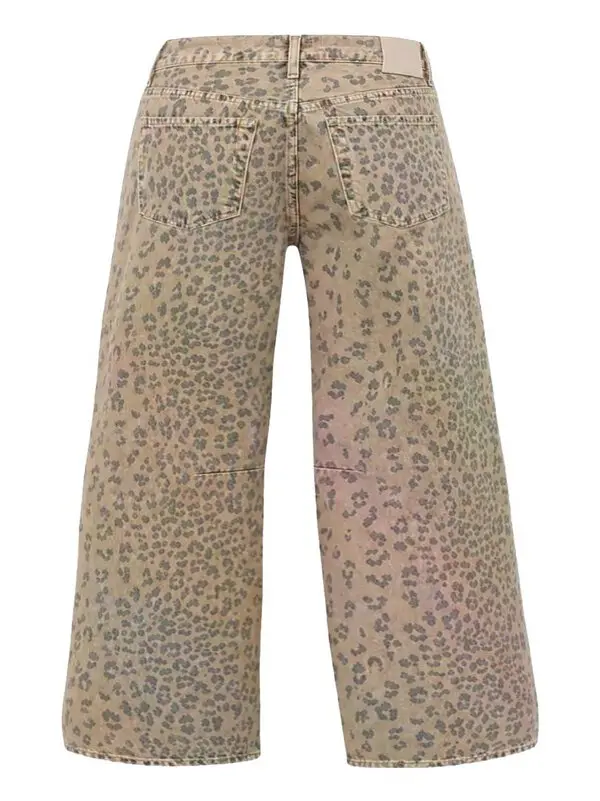 Citizens Of Humanity Leopard-print Straight-leg Jeans - Neutrals