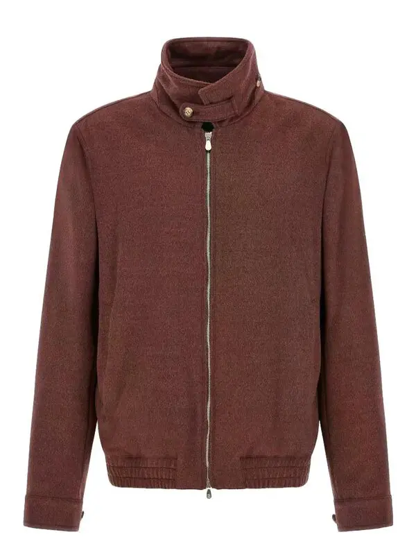Brunello Cucinelli Zip-up Wool Jacket - Red