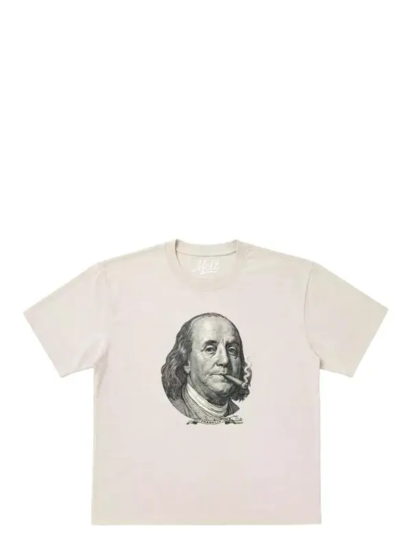 MELT Portrait-print T-shirt - Neutrals