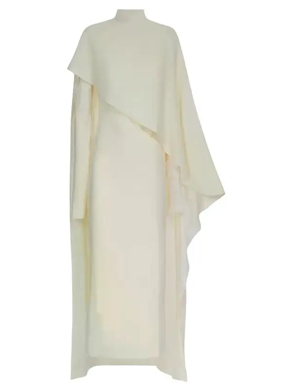TALLER MARMO Carrington Cape-panel Midi Dress - Neutrals