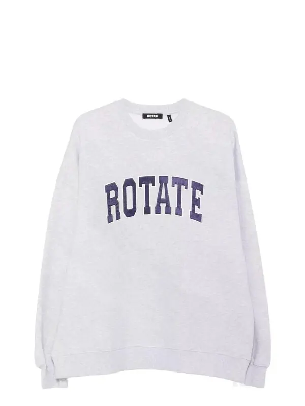 ROTATE BY BIRGER CHRISTENSEN Logo Appliqué Sweatshirt - Grey