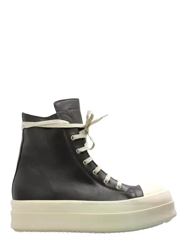 Rick Owens Mega Bumper High Top Sneakers - Brown