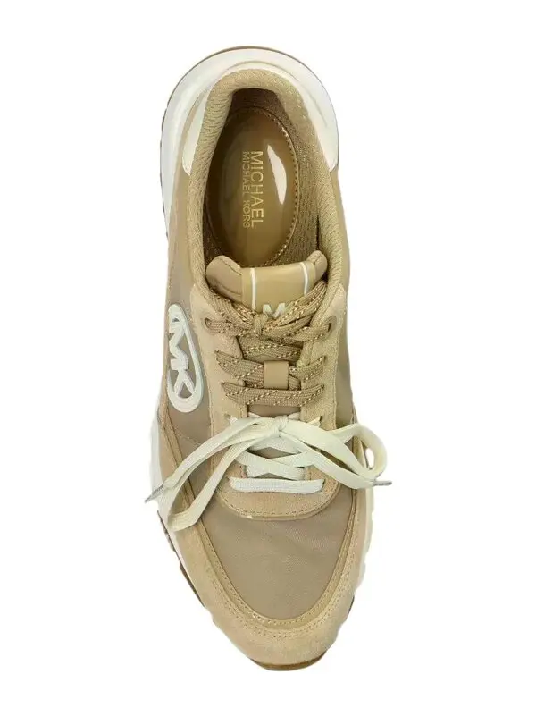 Michael Kors Nova Logo-patch Sneakers - Neutrals