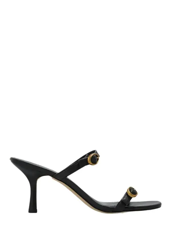 Michael Kors Kya Buckle Detail Sandals - Black
